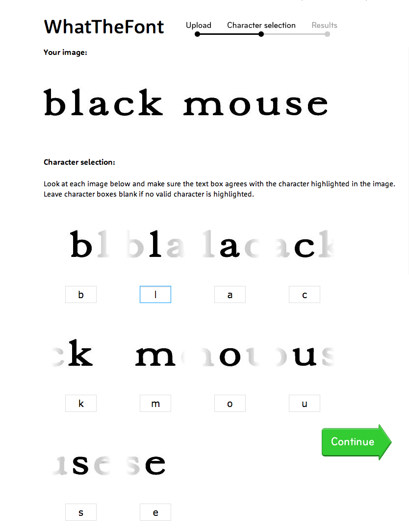 What typeface is that? Black Mouse Design