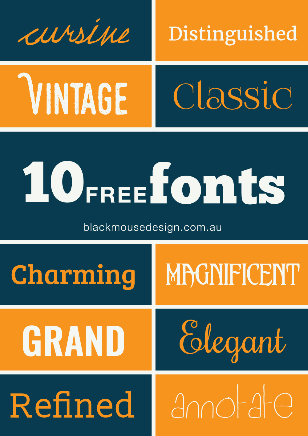 A collection of 10 free fonts for 2015 - Black Mouse Design